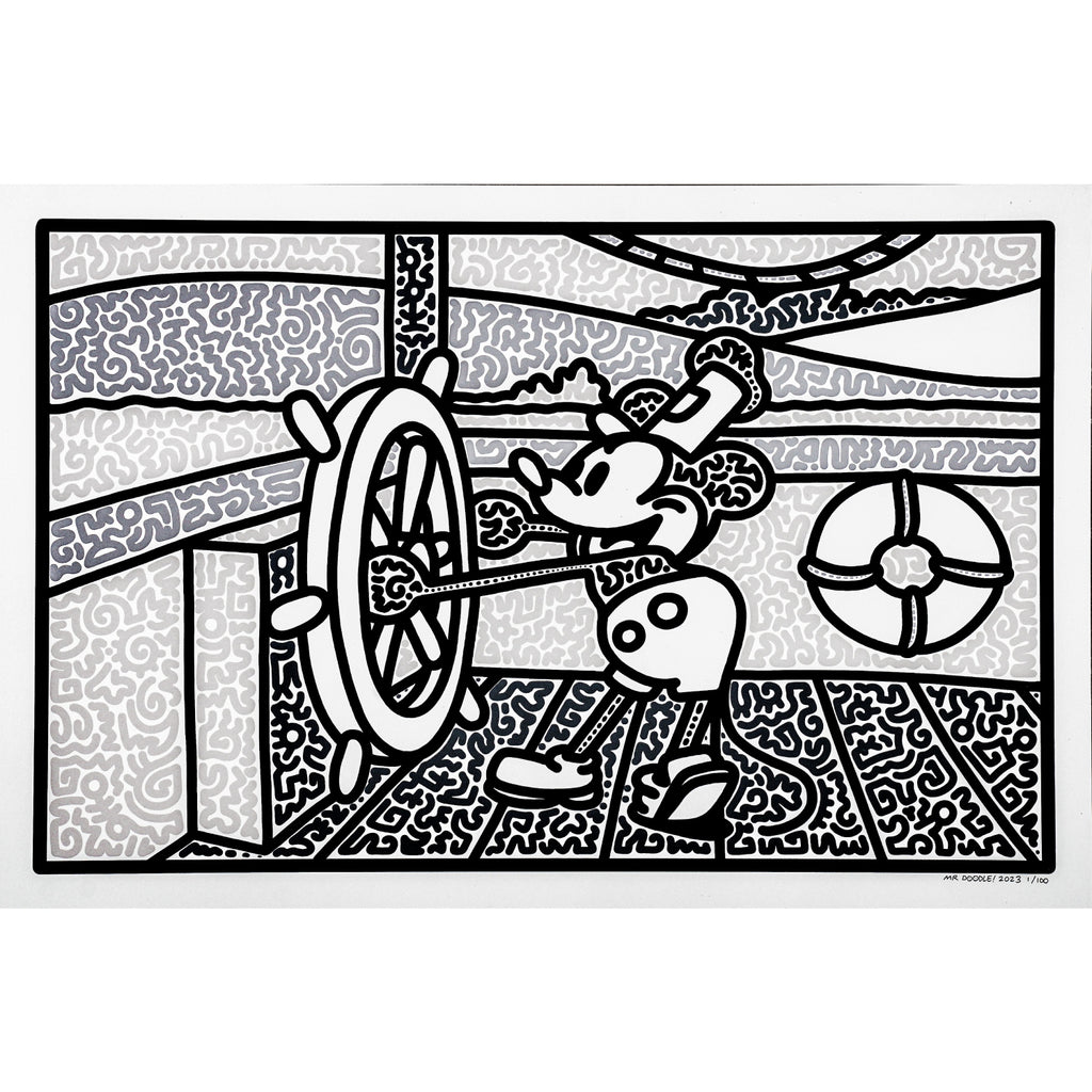 Mr Doodle│Disney Doodles - Steamboat Willie, 2023 – ARTELLI